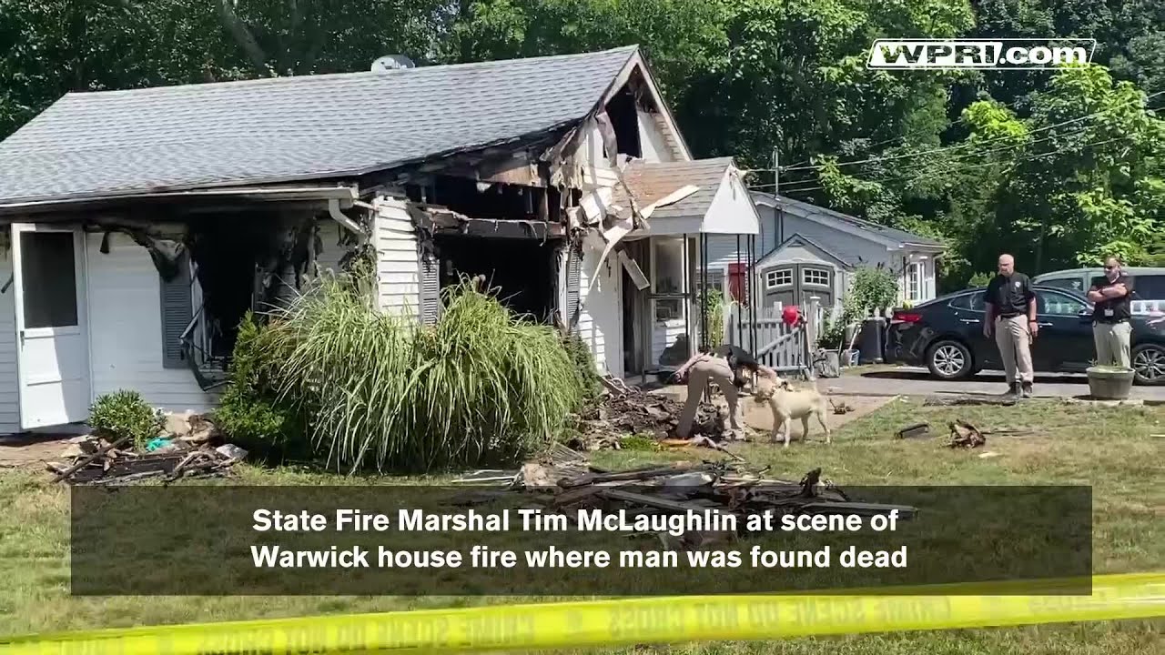 VIDEO NOW: State Fire Marshal at scene of Warwick house fire - YouTube