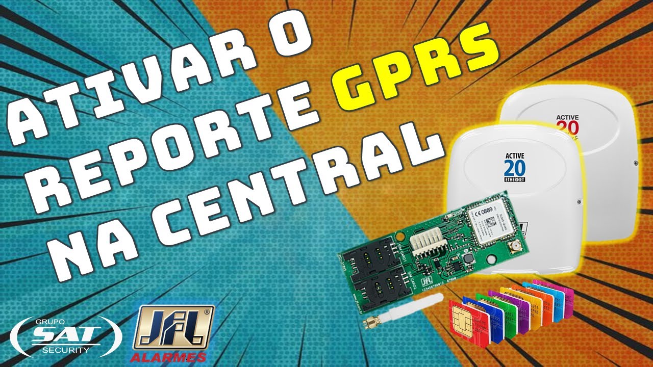 Como configurar a conexão GPRS nas centrais JFL alarmes - YouTube