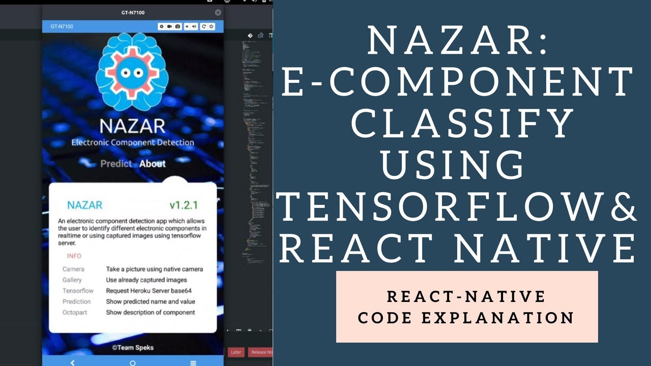 Nazar App: Electronic Component Classification using Tensorflow and React-Native - YouTube