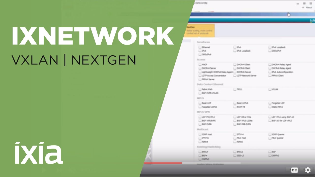 IxNetwork VXLAN - NextGen - YouTube