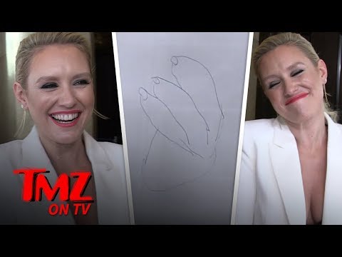 Nicky Whelan Tries Drawing 'The Hand' | TMZ TV