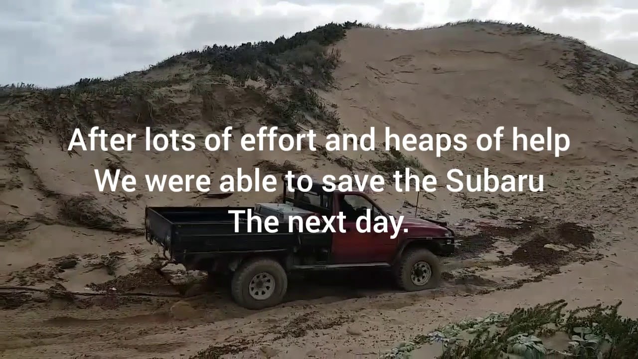 Subaru saved from ocean- Bogged Carpenter rocks s.a - YouTube