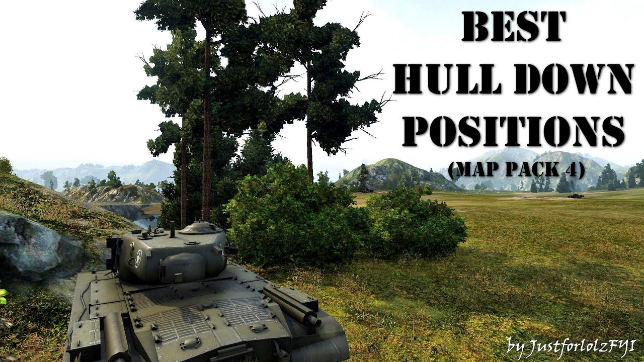 World of Tanks - BEST Hull Down Starting Positions (Map Pack 4) - YouTube