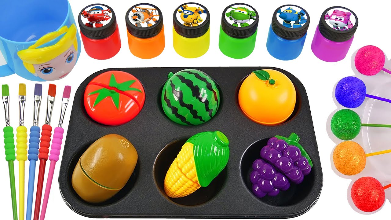 Satisfying Video l How to Make Rainbow Lollipops FROM Fruit Toys From ...