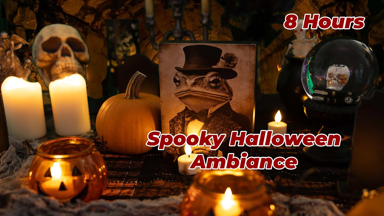 Spooky Halloween Ambience - 8 Hours of Scary Sounds and Music for ...