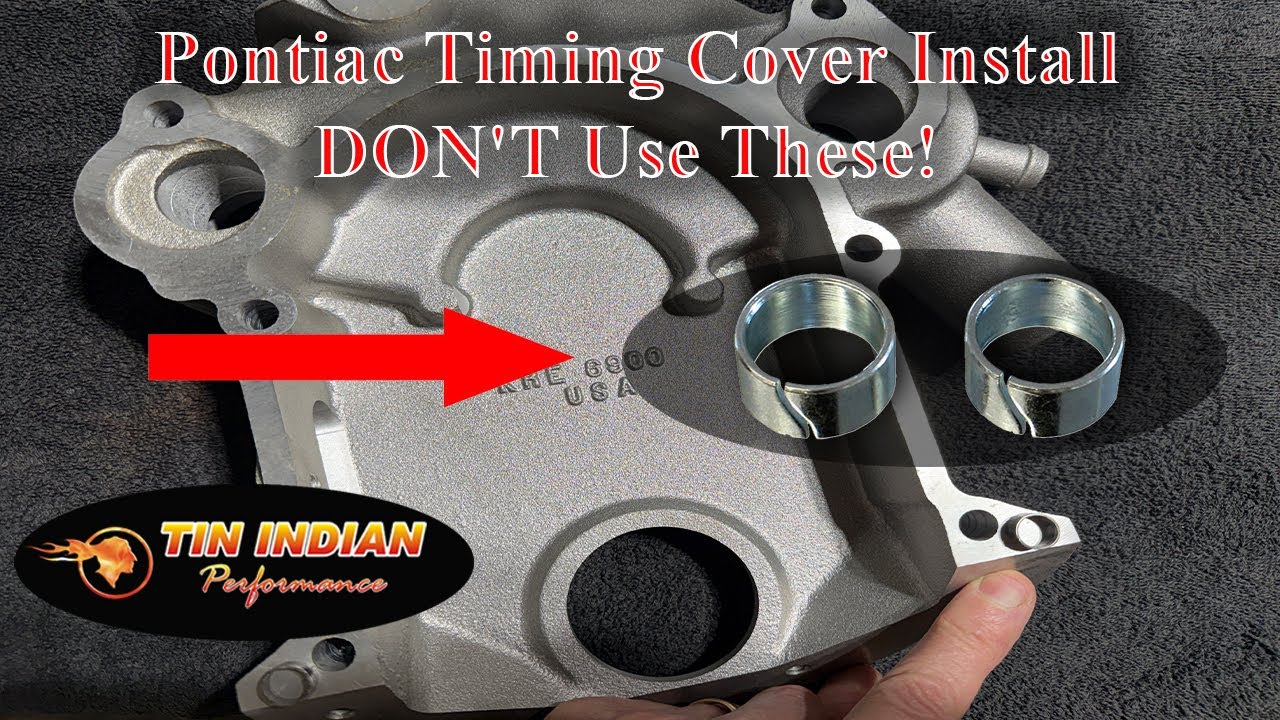 Pontiac Timing cover install WITHOUT alignment sleeves # ...