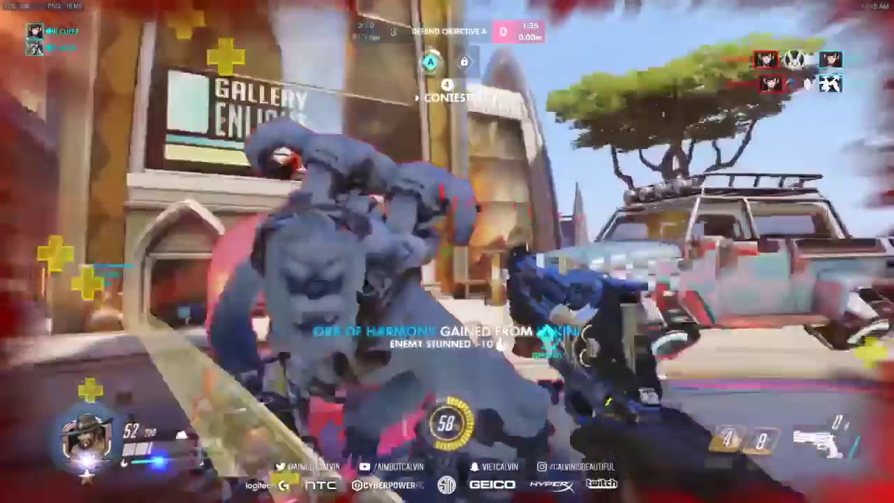 Best McCree Player 'AIMBOT' Calvin Rank #1 McCree Overwatch Montage ...