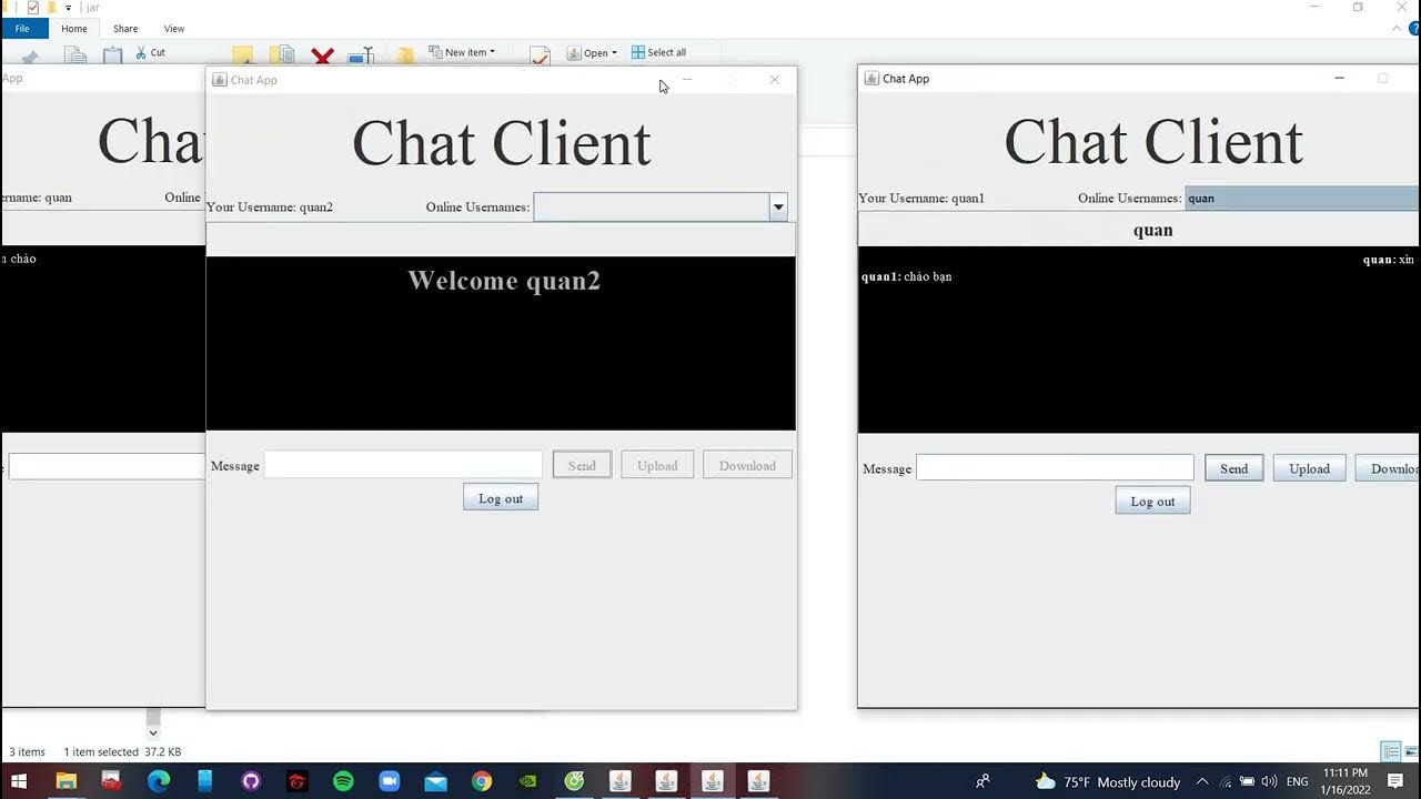 Đồ án Lập Trình Ứng Dụng Java - Chat App - HCMUS - YouTube