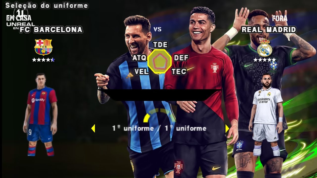 ☑️ EFOOTBALL PES PPSSPP ATUALIZADO COM FACES 4K E NOVOS KITS + RUMO AO ...