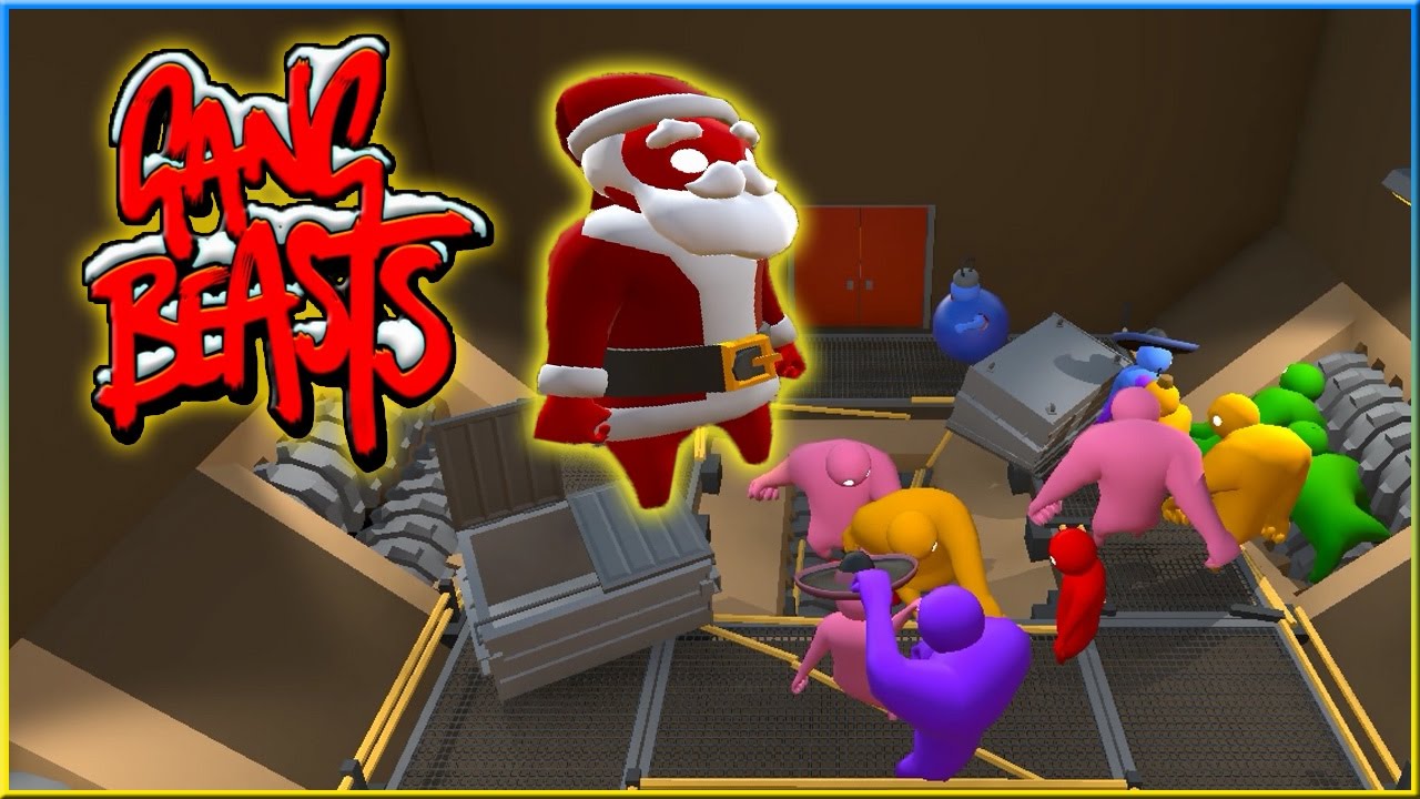 Gang Beasts | #5 | Christmas Edition Santa, Baubles and Christmas ...