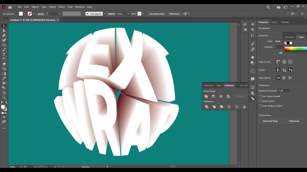 Professional 3D text effect tutorial in Adobe Illustrator - YouTube