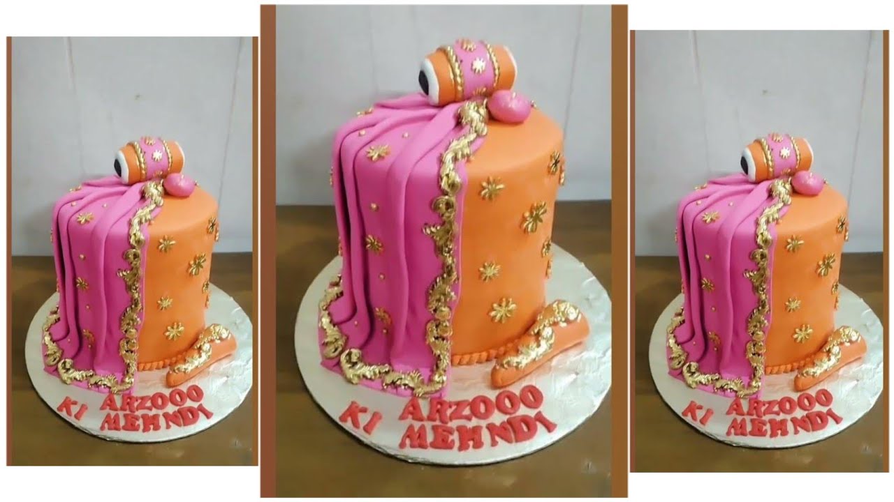 Dholki Theme Cake | wedding cake making - YouTube