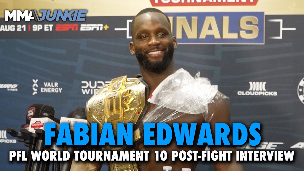 Fabian Edwards REACTS to scoring same head-kick KO as brother Leon to ...