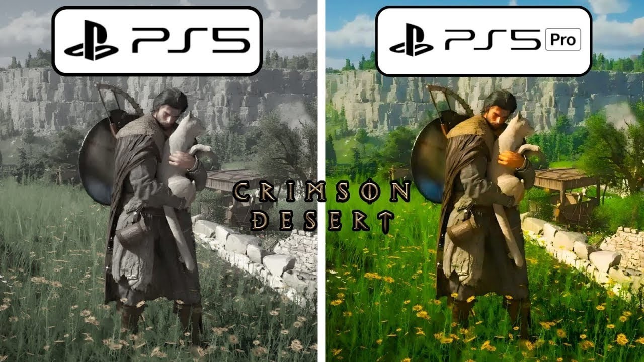 Crimson Desert PS5 vs PS5 Pro Graphics Comparison - YouTube