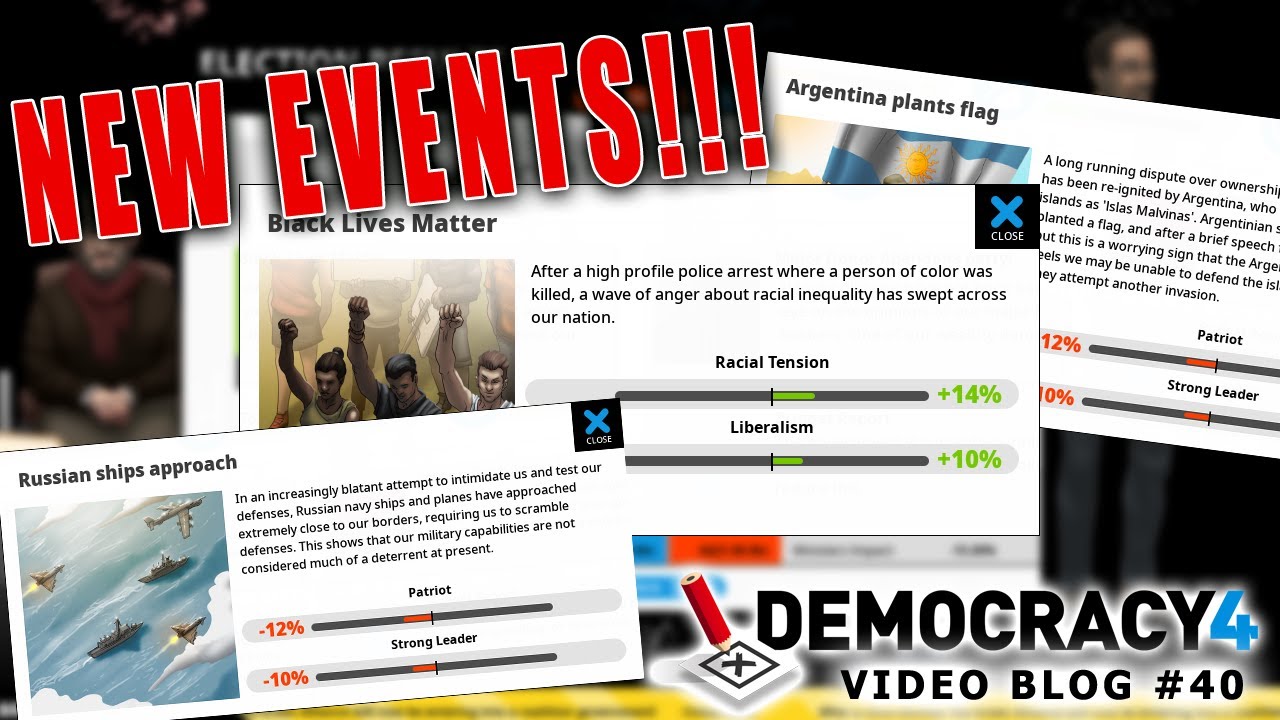 Democracy 4 Developer Blog #40: New Events! - YouTube