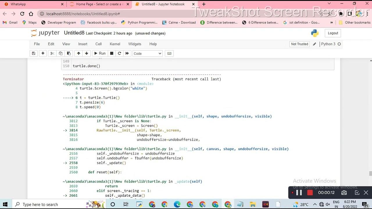 panda Drawing in Python || Python turtle library || Python for ...
