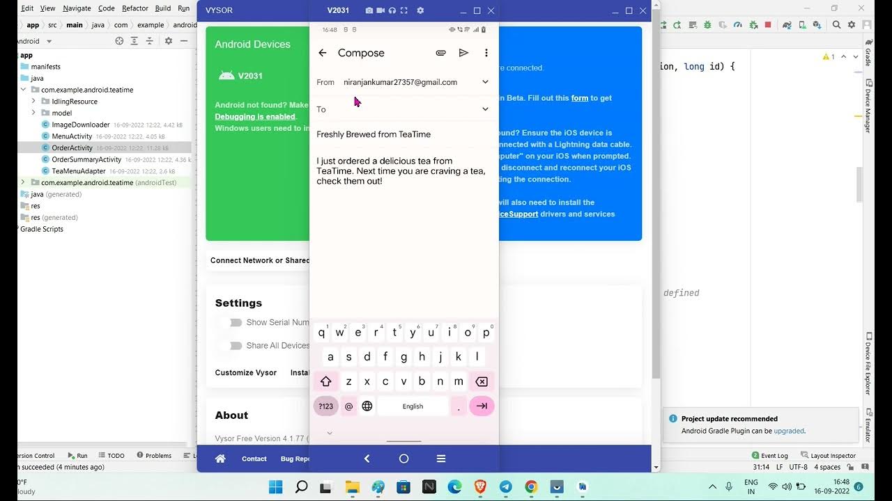 Online Tea Order Android App | Free Final Year Project with Source Code | Android Project - YouTube