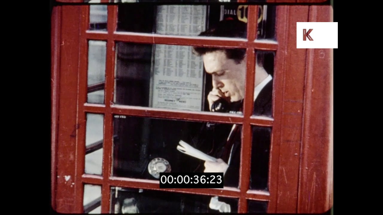 Red Telephone Box, Pillar Box, 1950s, 1960s London, HD - YouTube