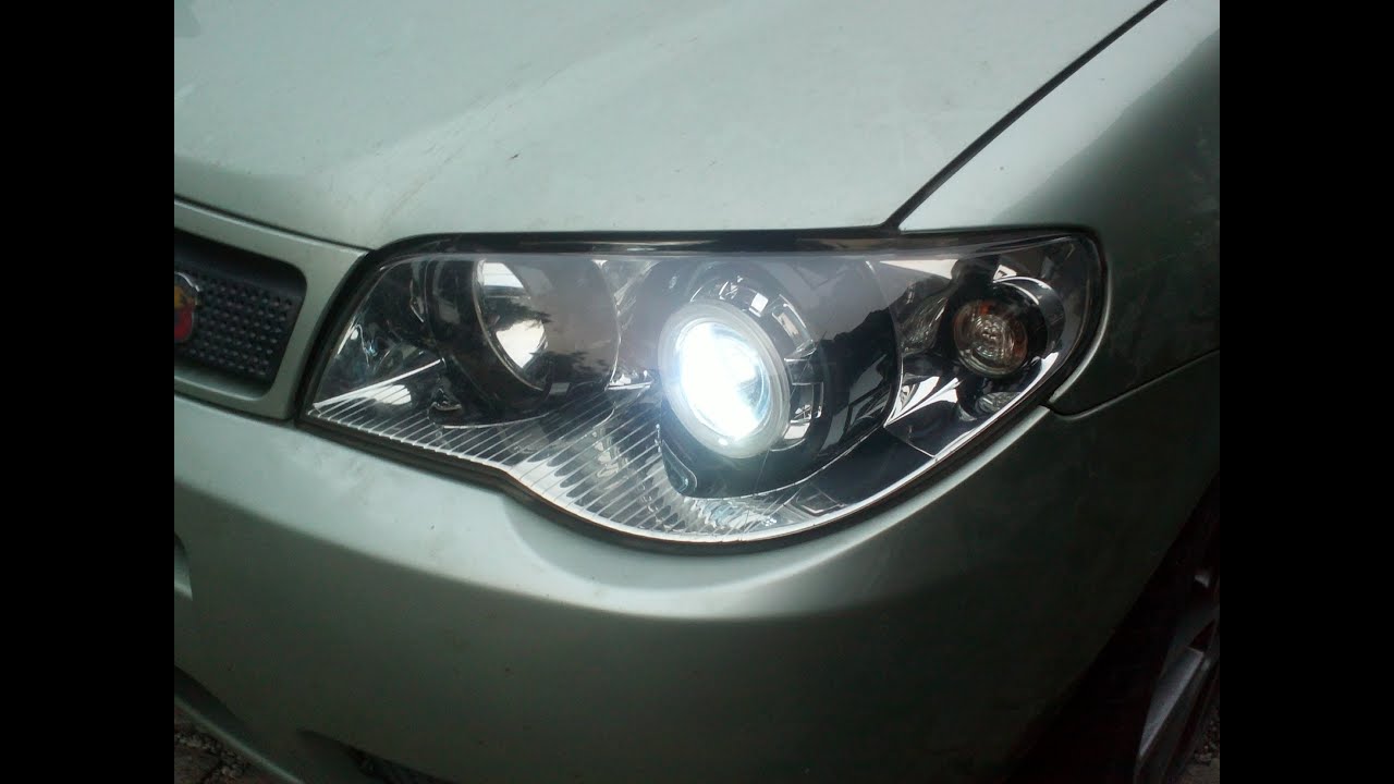 Retrofit Headlight Projector Farol Projetor Palio G3 Fiat LM Acessórios ...