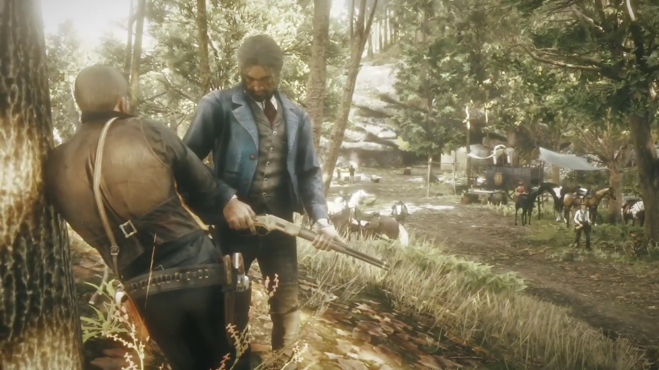 Red Dead Redemption 2 - When Javier gets a little TOO close! - YouTube