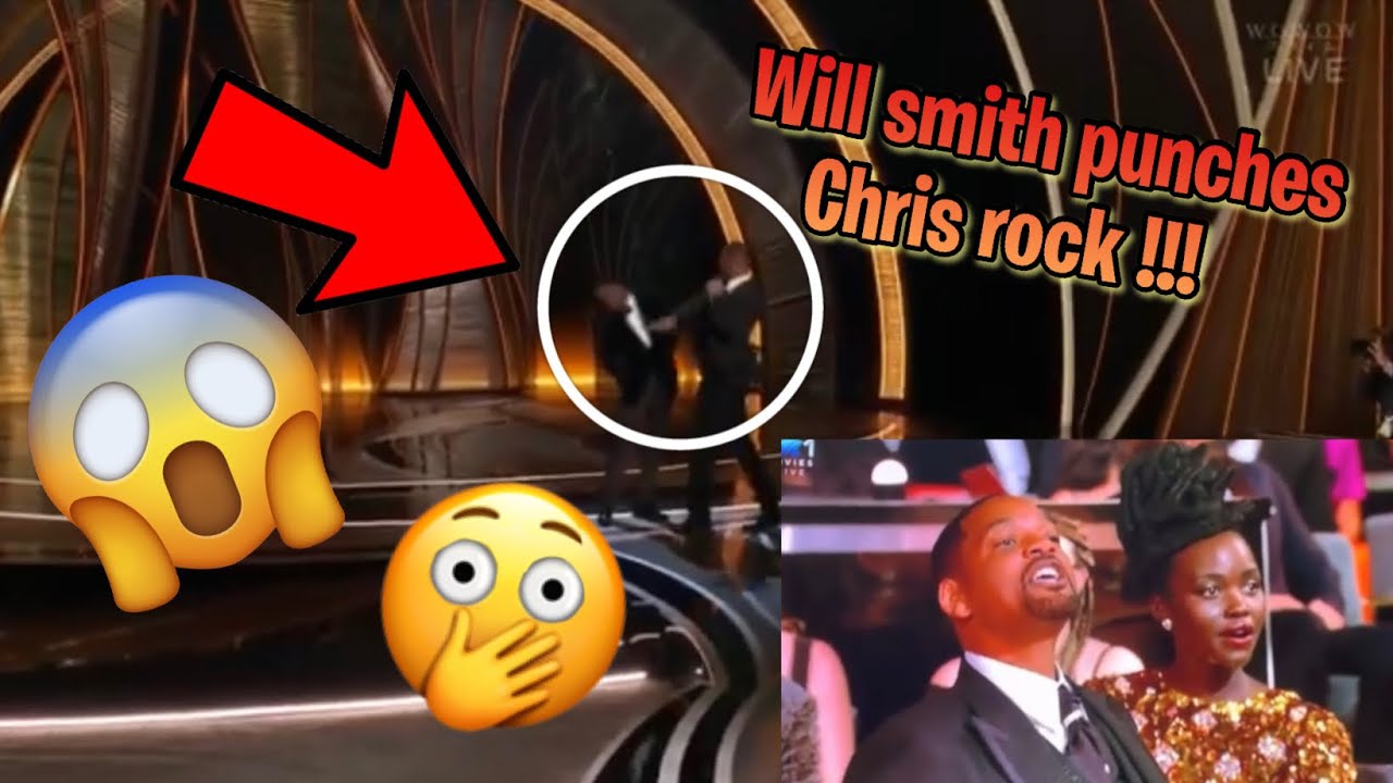 Will Smith punches Chris Rock in the FACE at the Oscars !!😱 ...