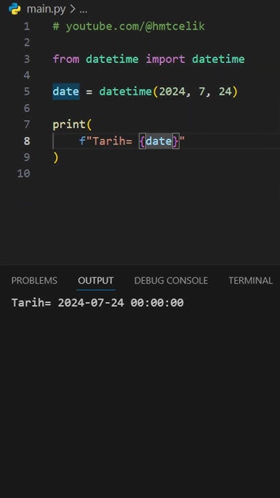 Datetime formatlarken bunu kullan !! #shorts #programlama #python # ...