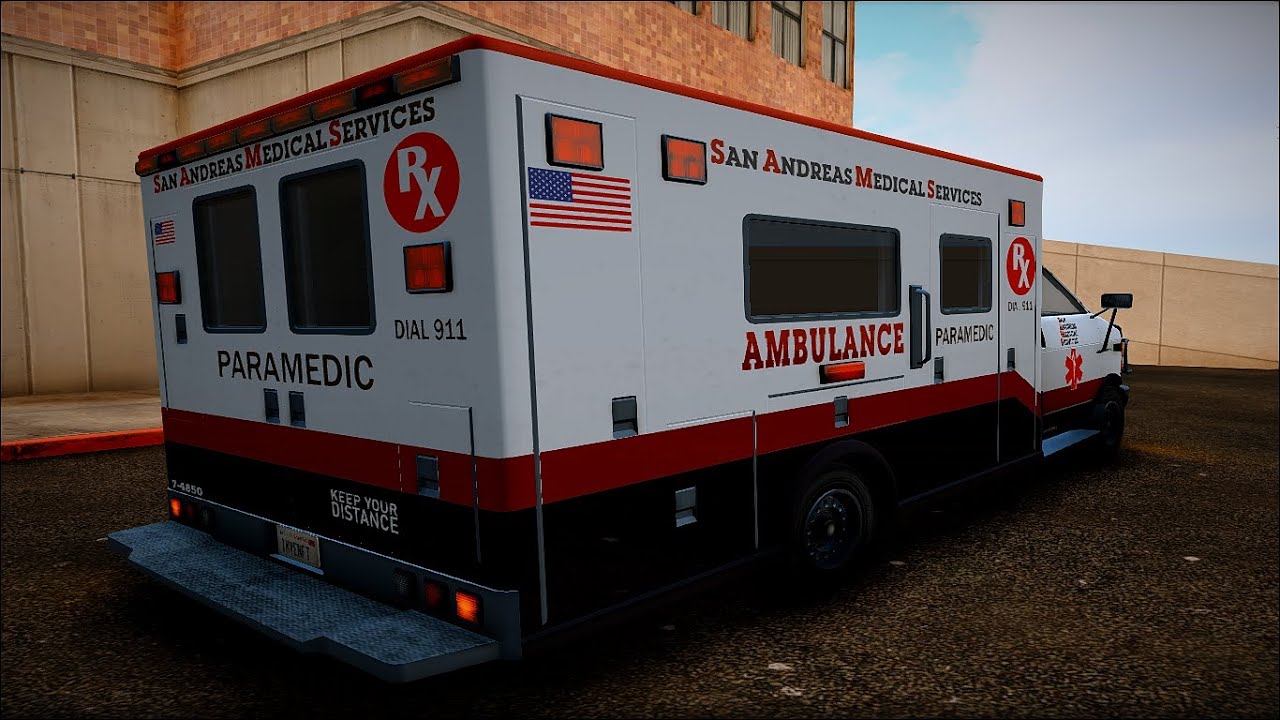 GTA San Andreas - Brute Ambulance [SAMP/MTA/FIVEM] - YouTube