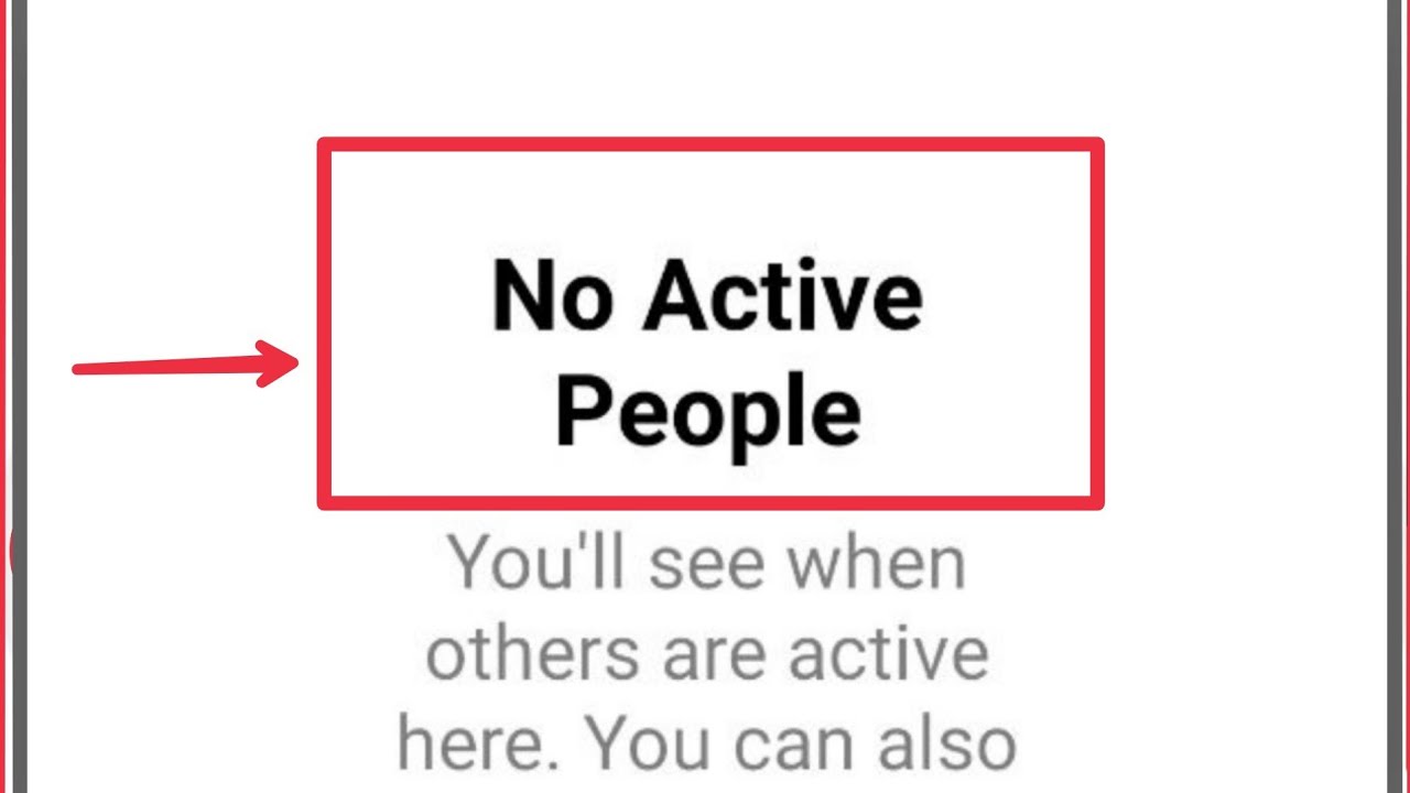 Messenger Fix No Active People Problem Solve - YouTube