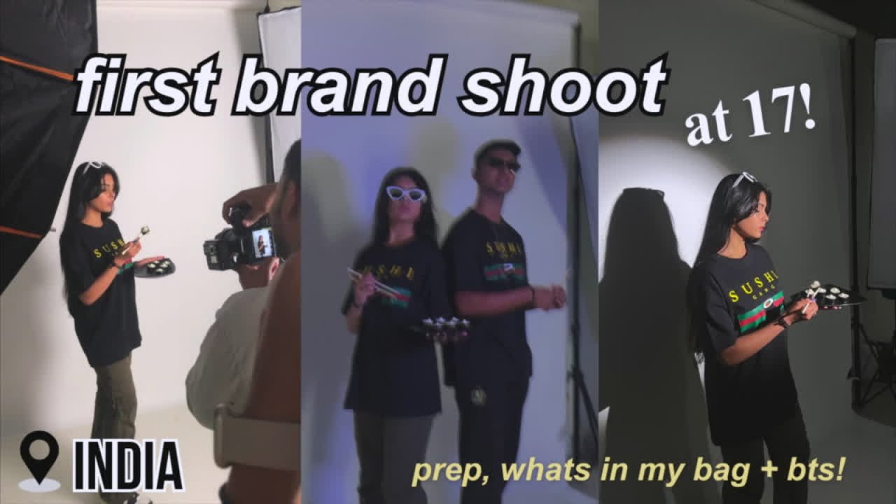 MY FIRST BRAND SHOOT AT 17! | pack + prep - YouTube