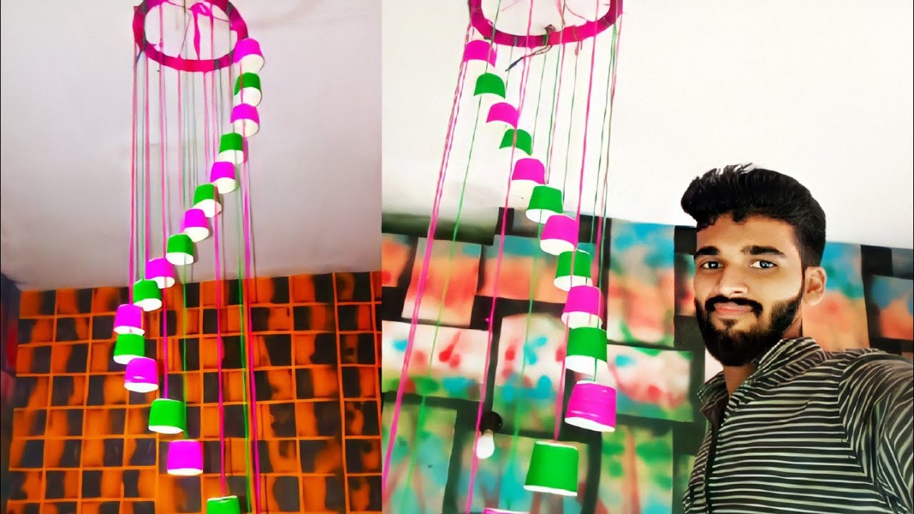 How to make easy paper glass craft എളുപ്പത്തിൽ എങ്ങനെ പേപ്പർ ഗ്ളാസ് ...