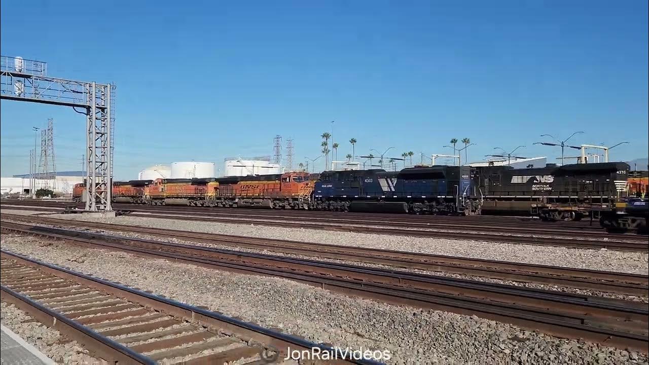 11/16/24 Pre: NS 4370 & MRL 4303 at Commerce BNSF yard 1 - YouTube