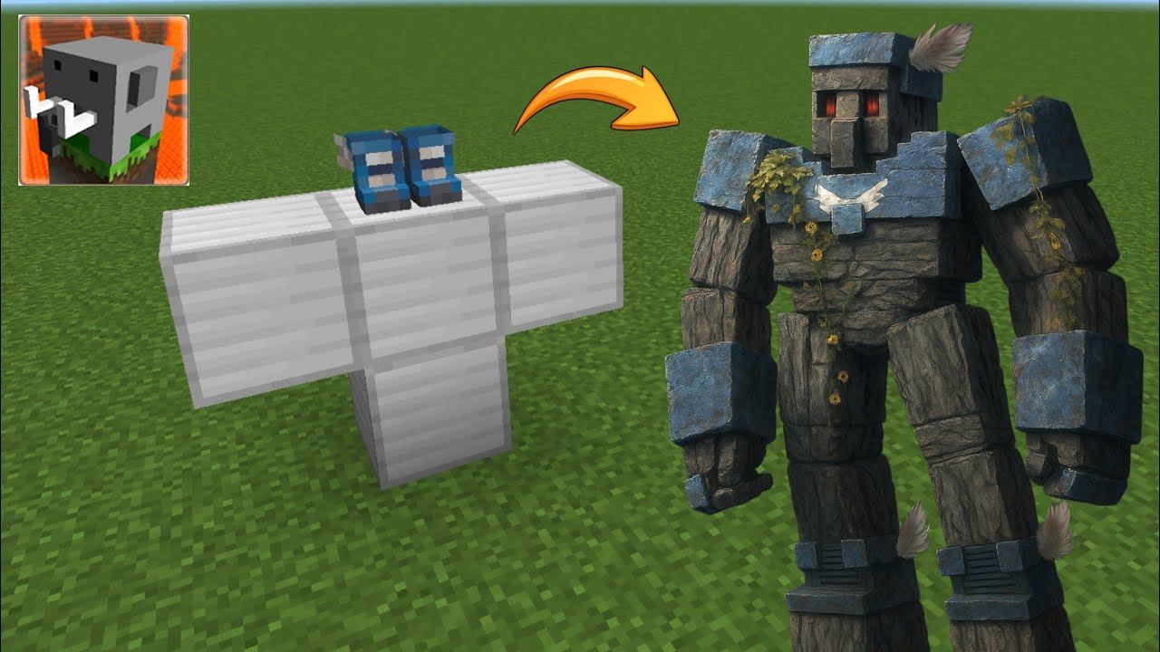 How to Spawn Swiftness Iron Golem in Craftsman - YouTube