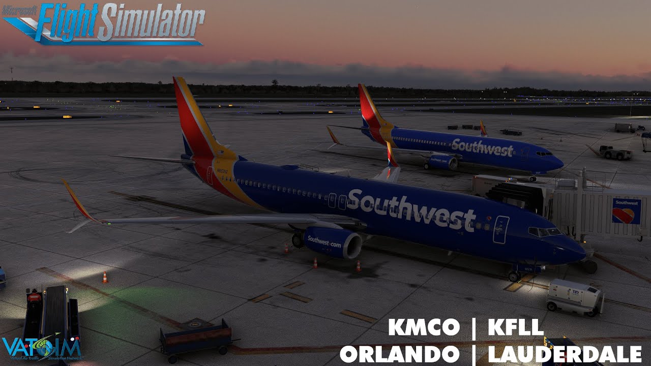MSFS | Orlando Intl (KMCO) Fort Lauderdale Intl (KFLL) | Full ATC - YouTube