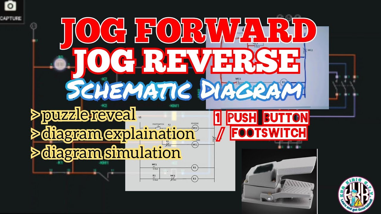JOG FORWARD / JOG REVERSE schematic diagram || explaination, simulation ...