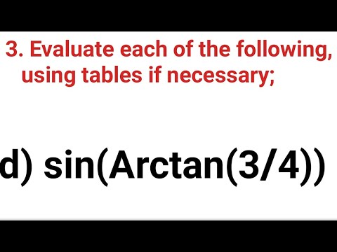 sin(Arctan(3/4)) class 12 math model question. - YouTube