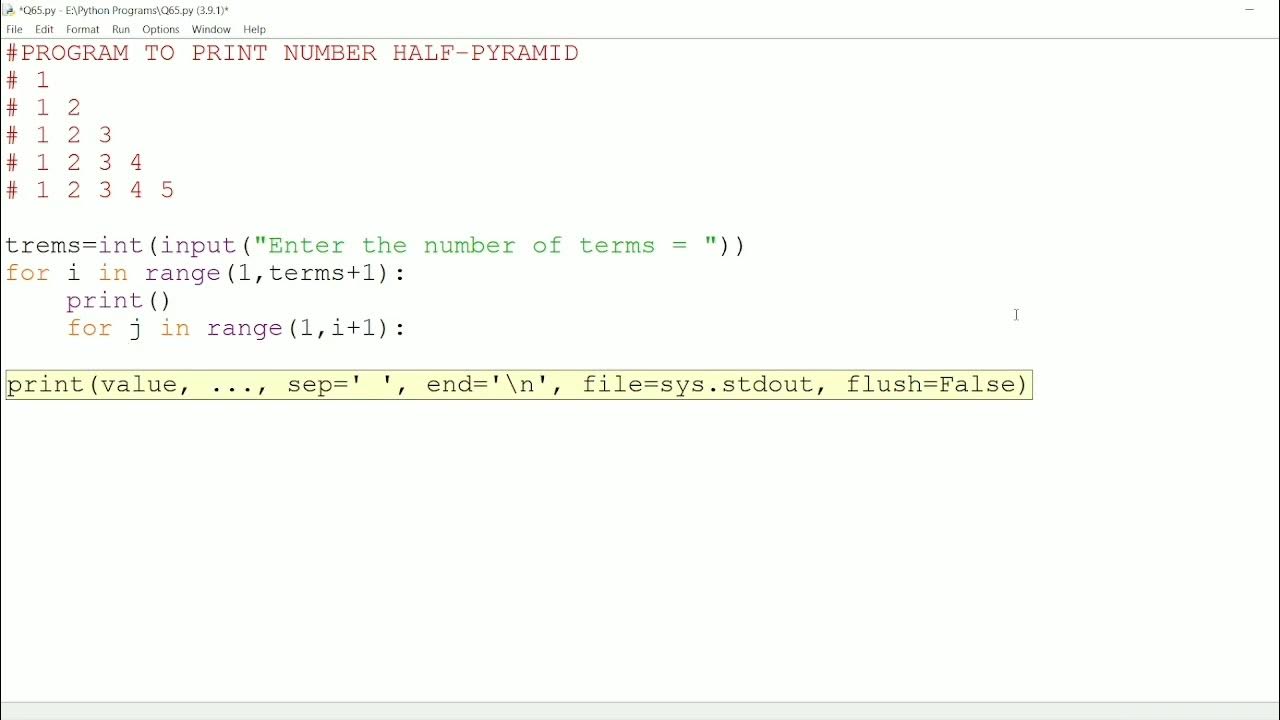 65 Printing Numbers In Right Triangle Shape Number Pattern In 65-printing-numbers-in-right-triangle-shape-number-pattern-in
