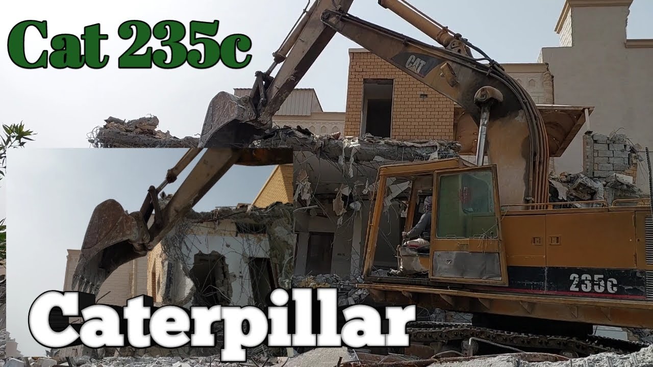 Caterpillar 235c Working | Cat 235c Excavator | Kuwaiti Vlogs - YouTube