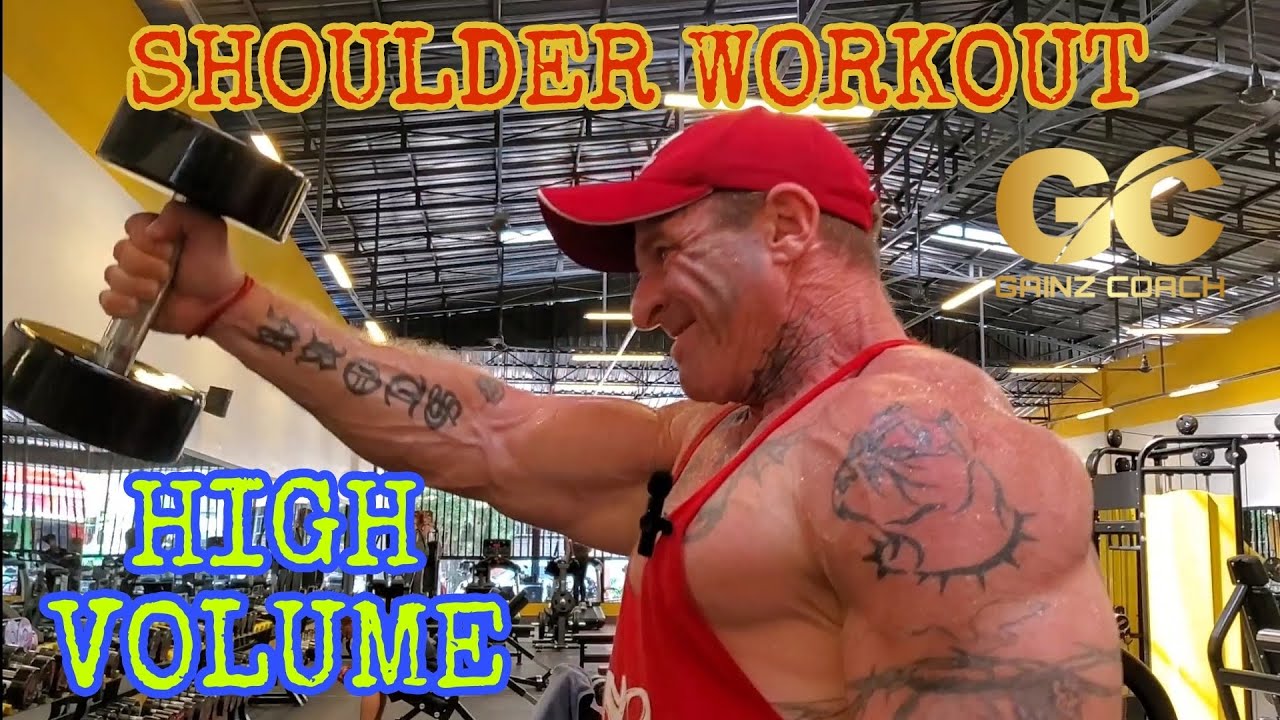 7 Exercise High Volume Shoulder Workout For Huge Delts Youtube
