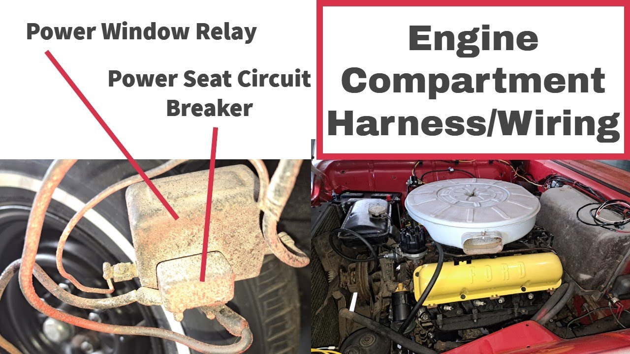 Video #17 Ford Thunderbird Initial Engine Compartment Harnesses and ...