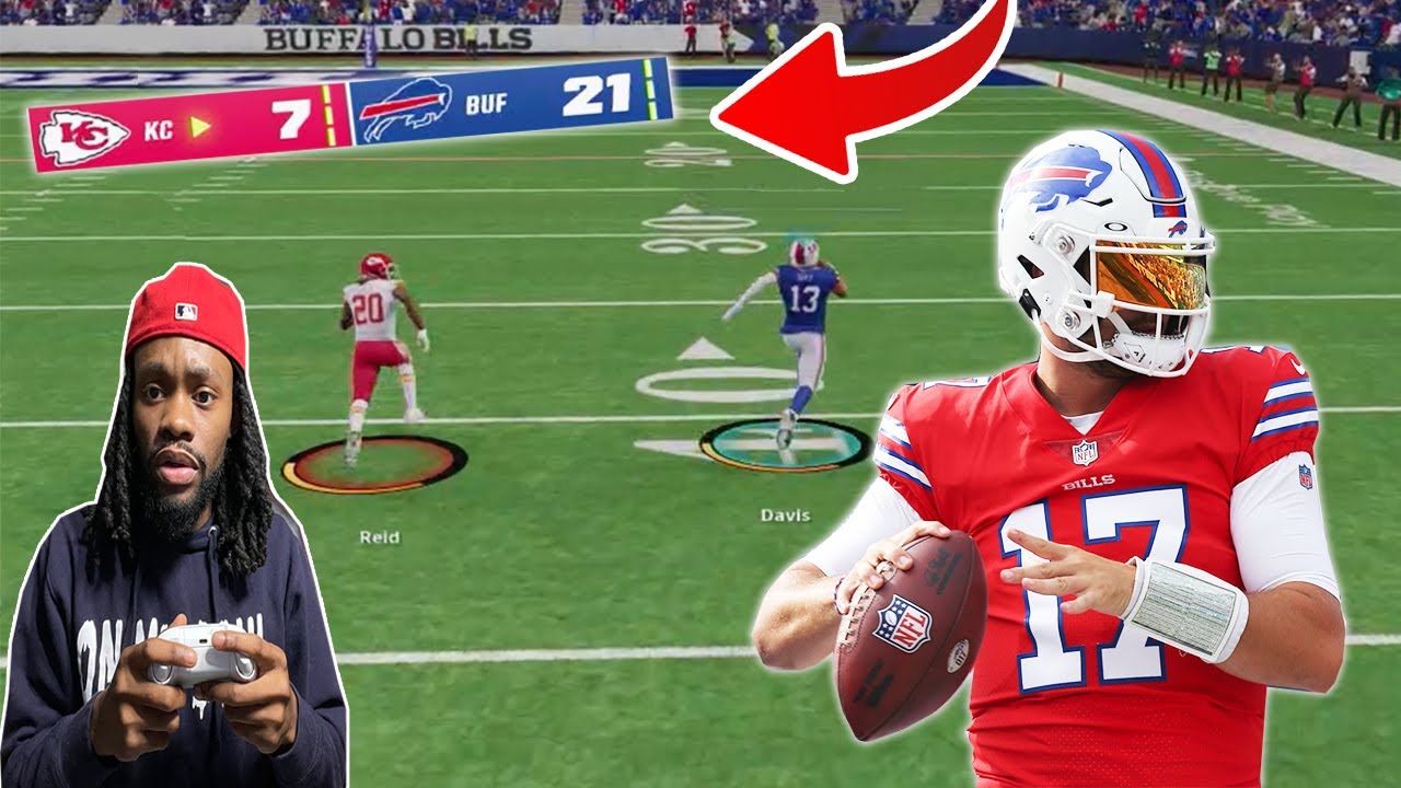 Chiefs @ Buffalo Bills! Crazy play made him LEAVE!😂 Madden 23 online ...