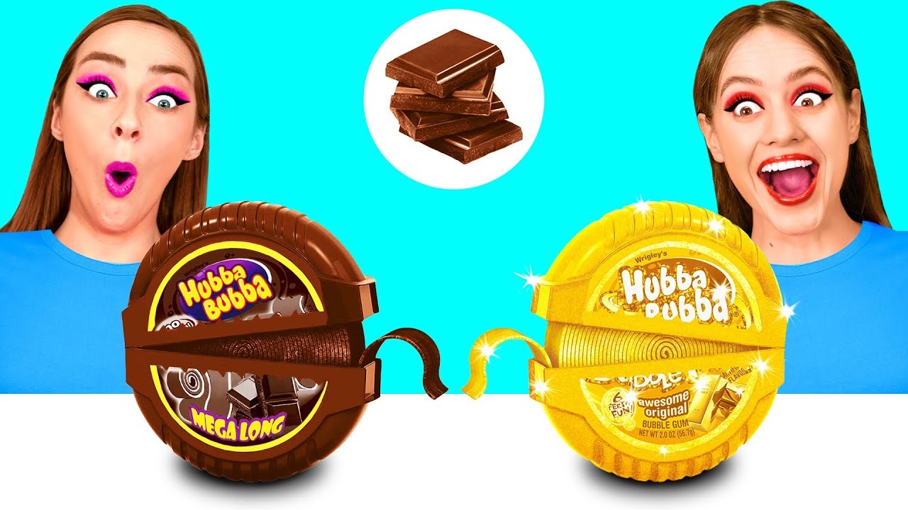 Desafio de Chocolate: Rico vs Pobre Comida | Guerra na Cozinha por ...