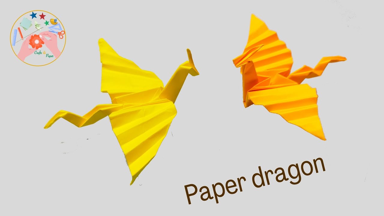 how to make a paper dragon - YouTube