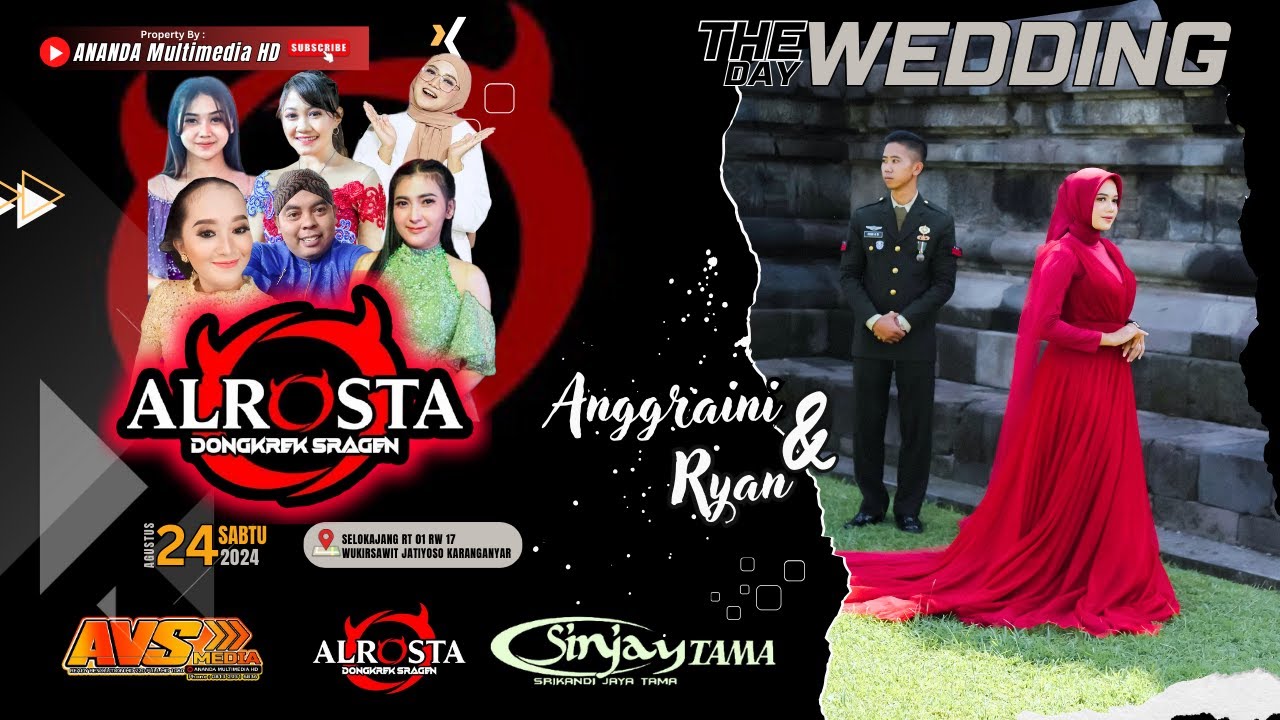 🔴📡Live Part 1 WEDDING ANGGRAINI & RYAN CS.ALROSTA DONGKREK || SINJAYTAMA AUDIO || ANANDA MEDIA ...
