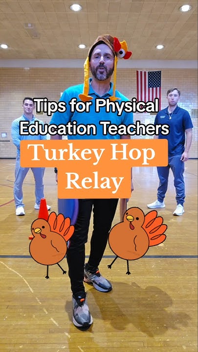 "Turkey Hop Relay" Classic Thanksgiving Game! #PhysEd #PE #PhysEdZone ...