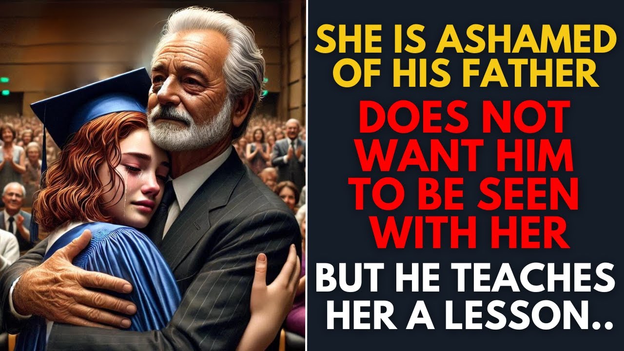 She Feels Too Ashamed For Her Father But On Graduation Day He Gives Her ...