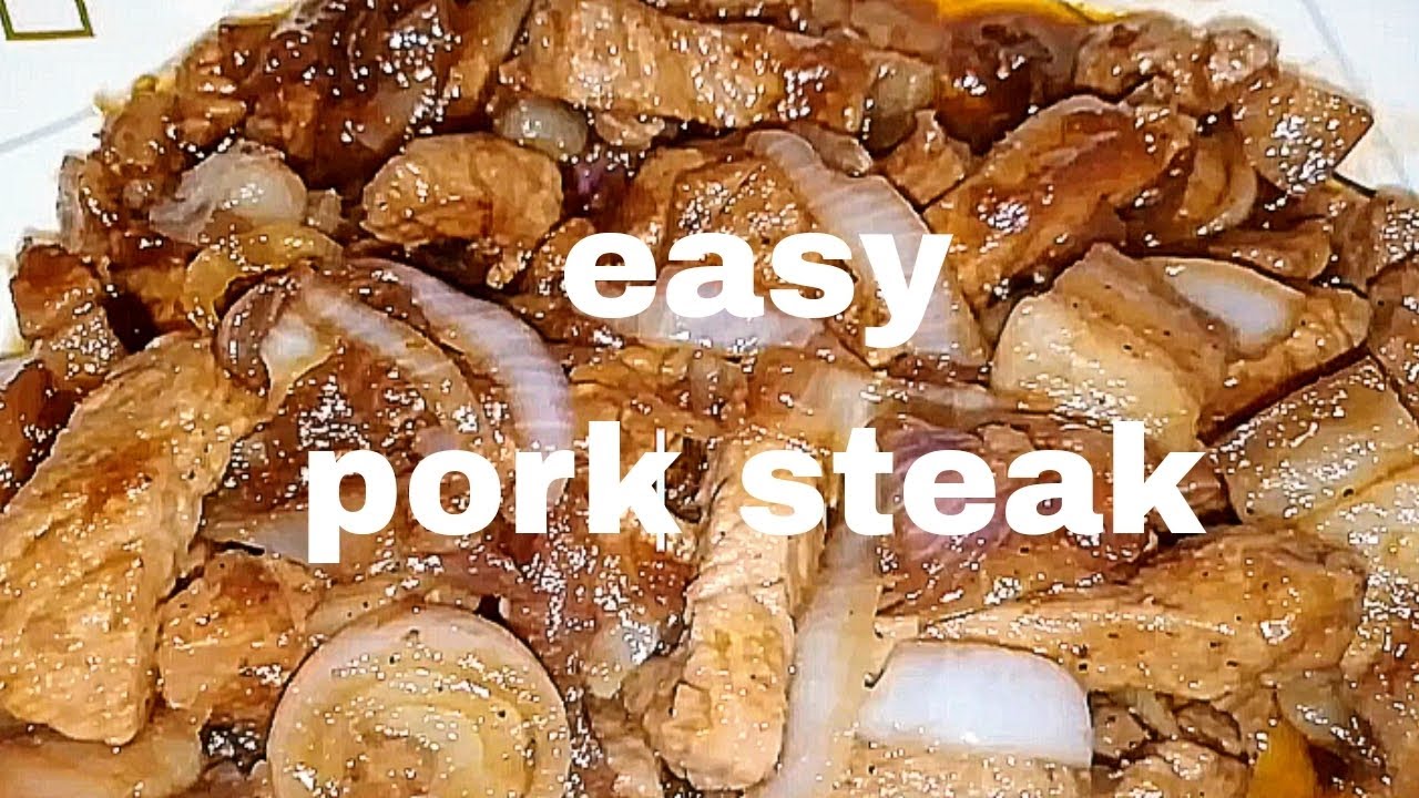 easy pork steak l jad 268 - YouTube