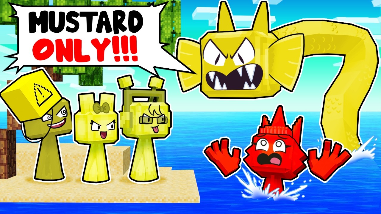 Surviving 100 DAYS on a MUSTARD-ONLY ISLAND! (Minecraft) - YouTube