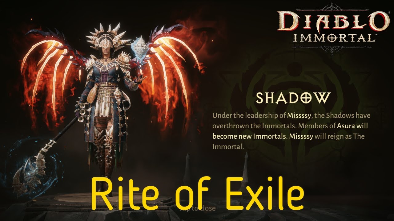 Rite of Exile Vasily | Asura Immortal Reign | Diablo Immortal - YouTube