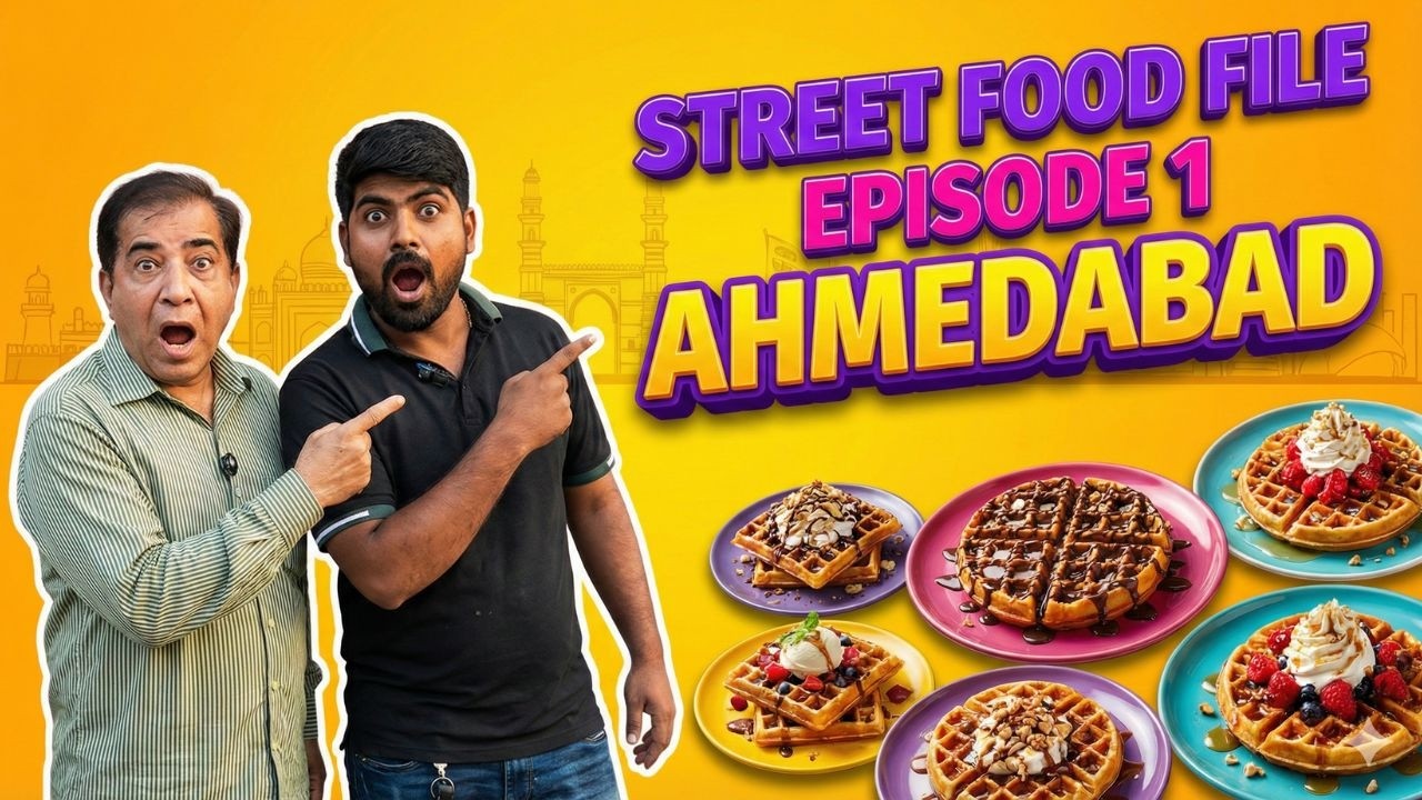 Father & Son Running a Waffle Stall | Ahmedabad Street Food (Motera ...