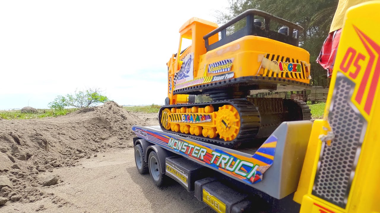 Mobil Beko besar, truk semen, mobil tangki, mobil polisi, mobil pemadam ...